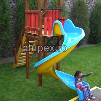 Tobogan drept 2,5m cu platforma şi hinta TDPH.01 | Dupex